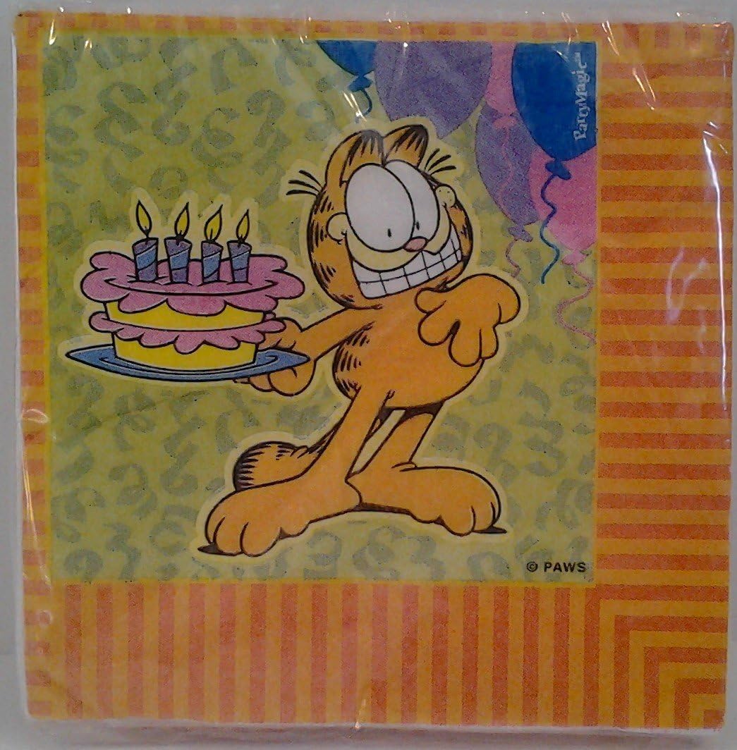 Amazon.com: Garfield Lunch Napkins : Home & Kitchen