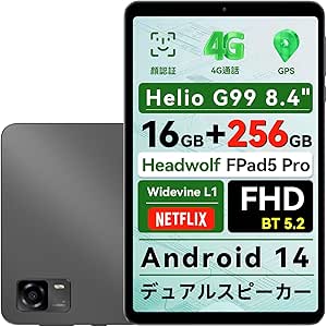 Amazon.co.jp: 【2024初登場タブレット8インチ】Headwolf FPad6 Pro Android 14 タブレット、Widevine L1対応、In-Cell ...