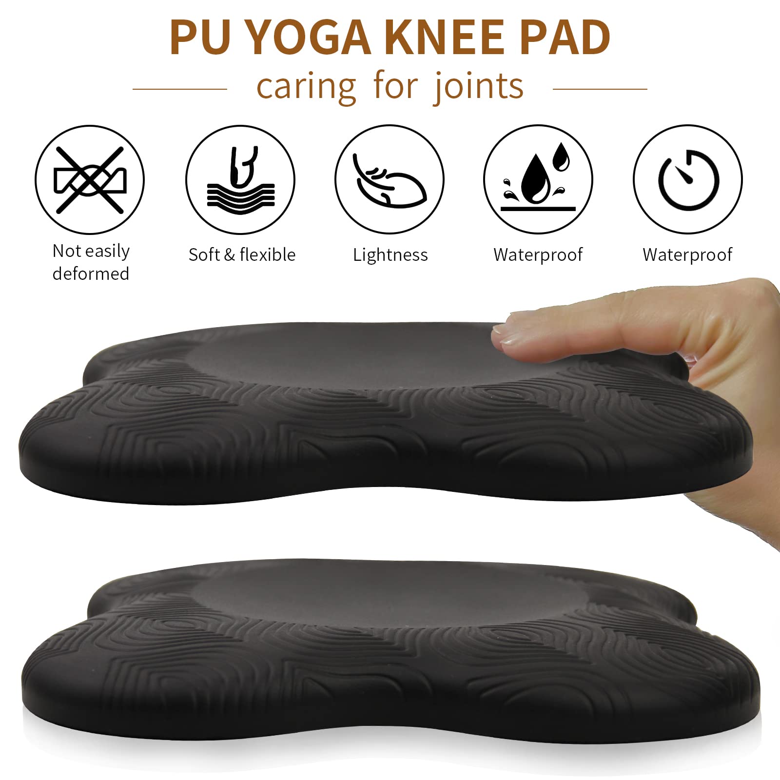 Snapklik.com : Yoga Knee Pads 2 Pack, Yoga Knee Cushion Thick Exercise ...