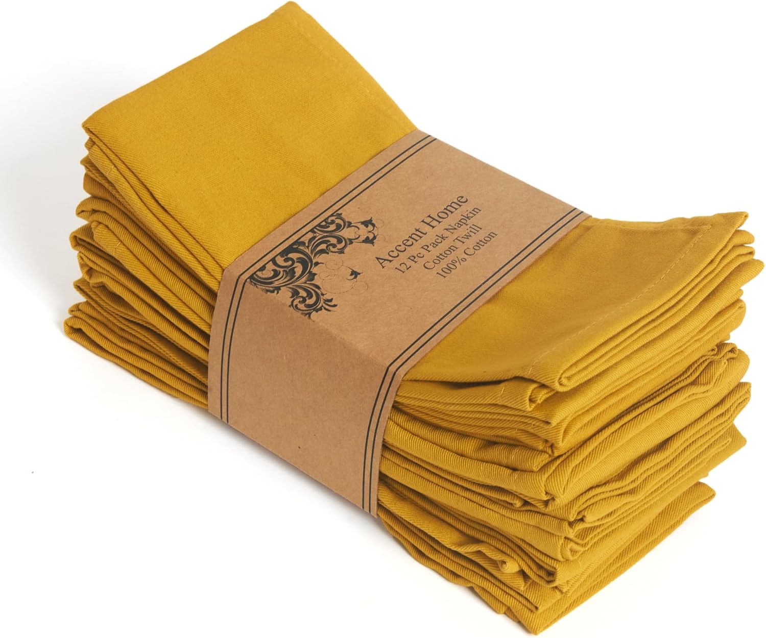 Amazon.com: ACCENTHOME Accent Home 100% Cotton Napkins, Delicate Cloth ...