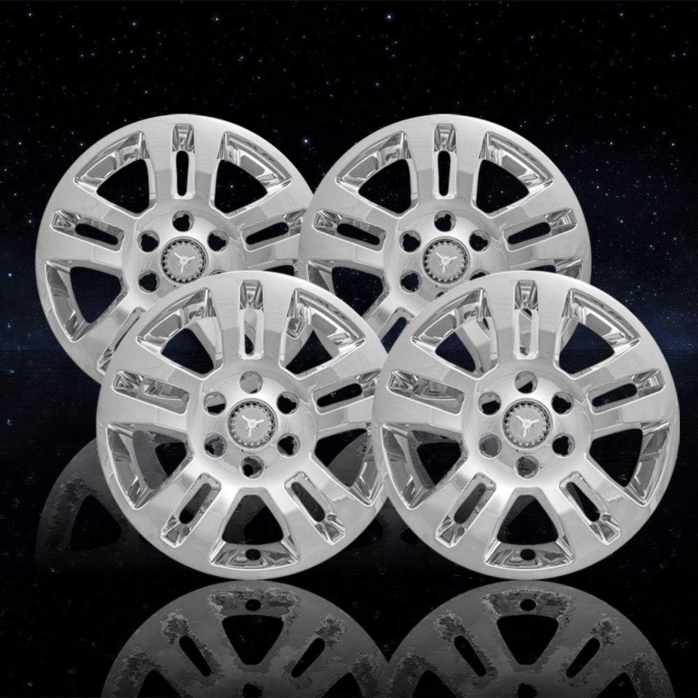 Amazon.com: Chrome 5 Double Spoke New 18" Wheel Skins for Chevy Tahoe ...