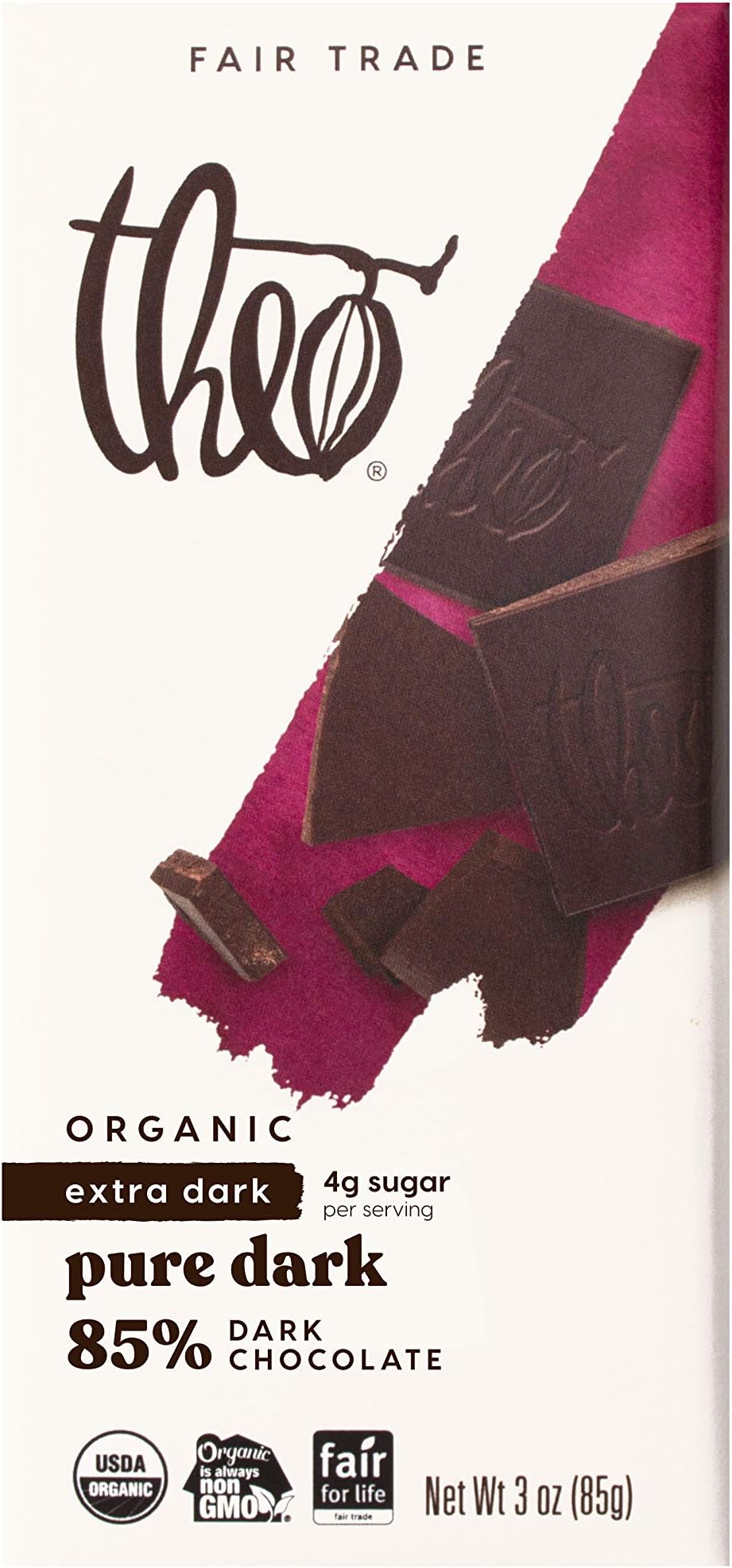 Amazon.com : Green & Black's Organic Dark Chocolate, 85% Cacao, 3.5 ...
