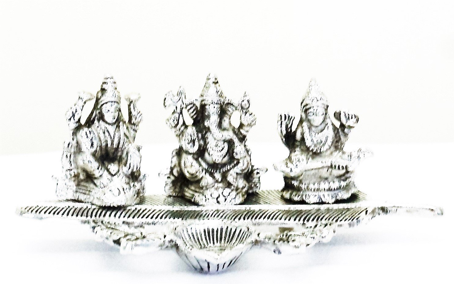 Buy Lightahead Lord Ganesh,Goddess Lakshmi & Saraswati a Unique Diya ...