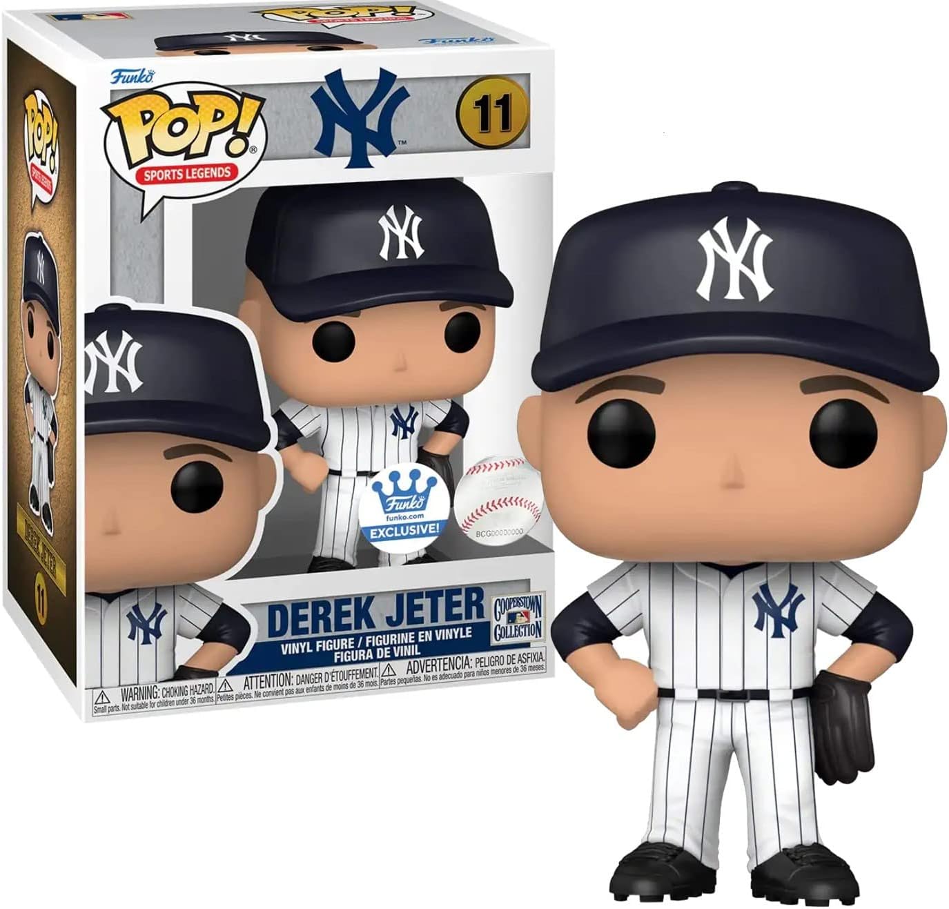 Amazon.com: Funko Pop! Sports Legends Derek Jeter Shop Exclusive Figure ...