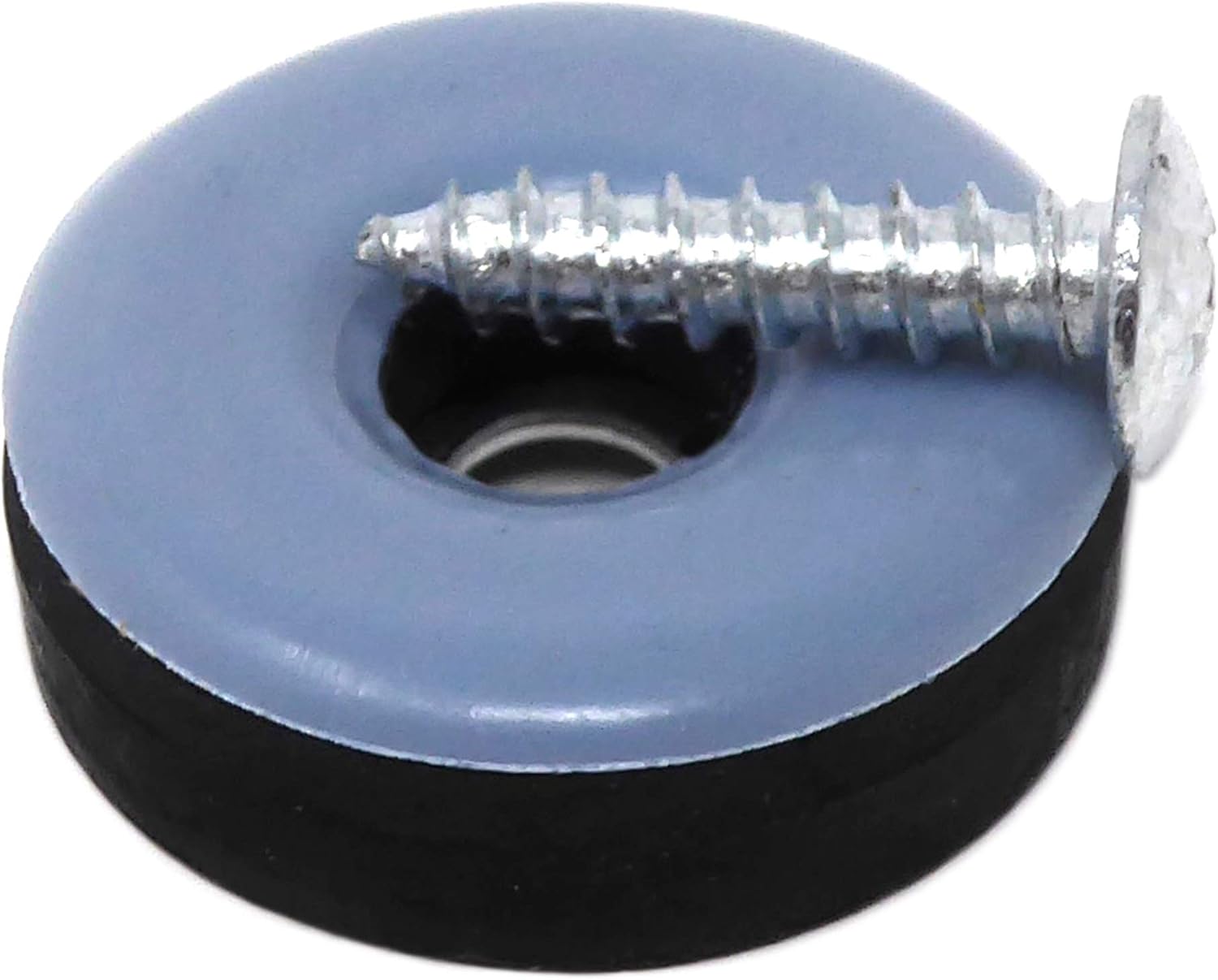 Adsamm® / 4 x PTFE Sliders with Screws | Ø 0,98” (Ø 25 mm) | Grey-Blue ...