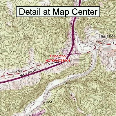 Amazon.com : USGS Topographic Quadrangle Map - Princeton, West Virginia ...