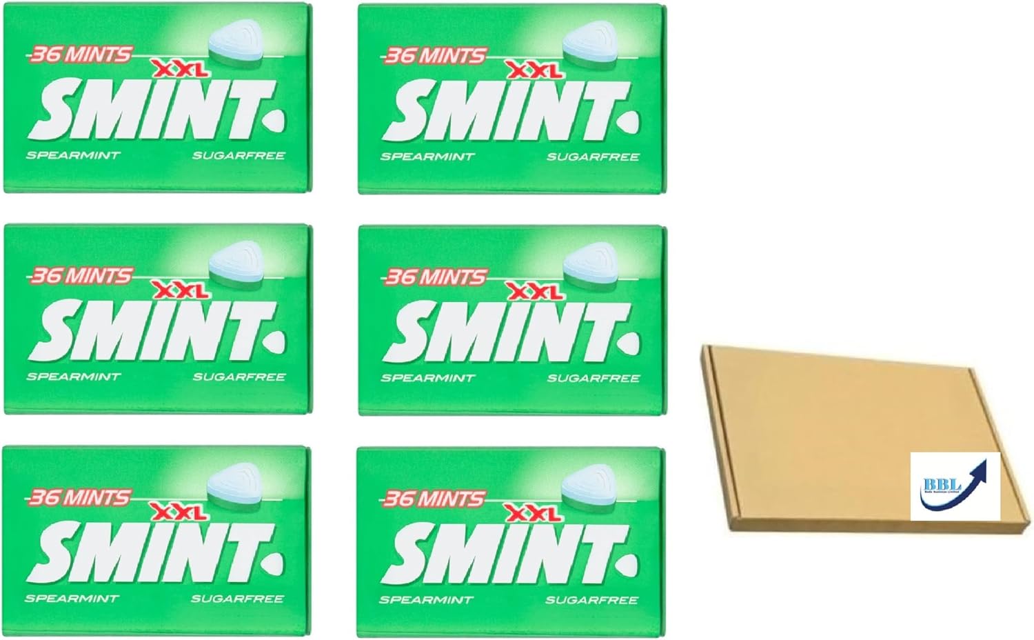 Smint Sugarfree Spearmint XXL Tins (Pack of 6) : Amazon.co.uk: Grocery