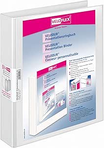 Veloflex VELODUR Presentation Binder – White Polypropylene (PP ...