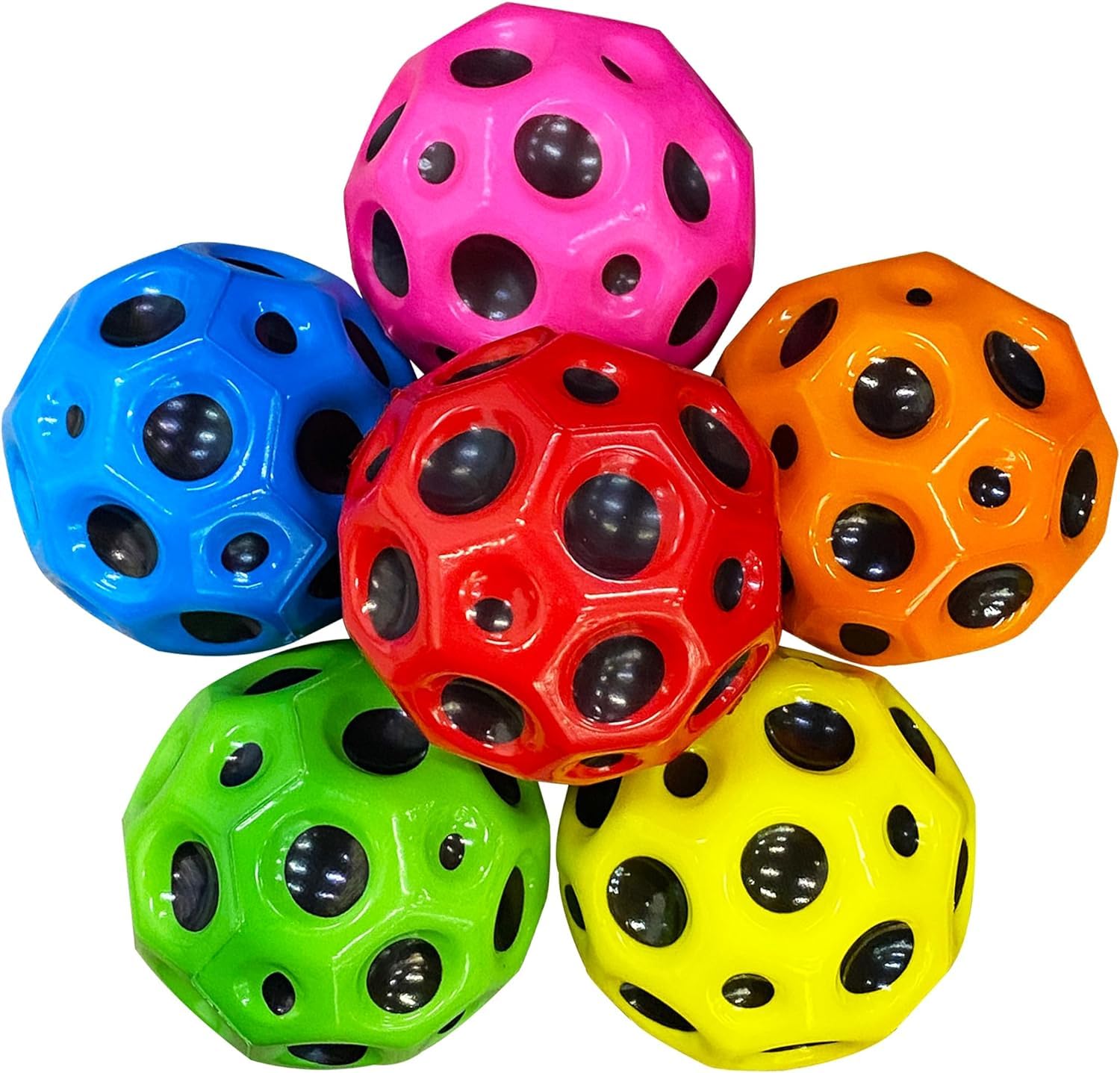SIRTERIQ Rubber Moon Ball Bouncy Coral Kickball Anti Stress Ball (Coral ...