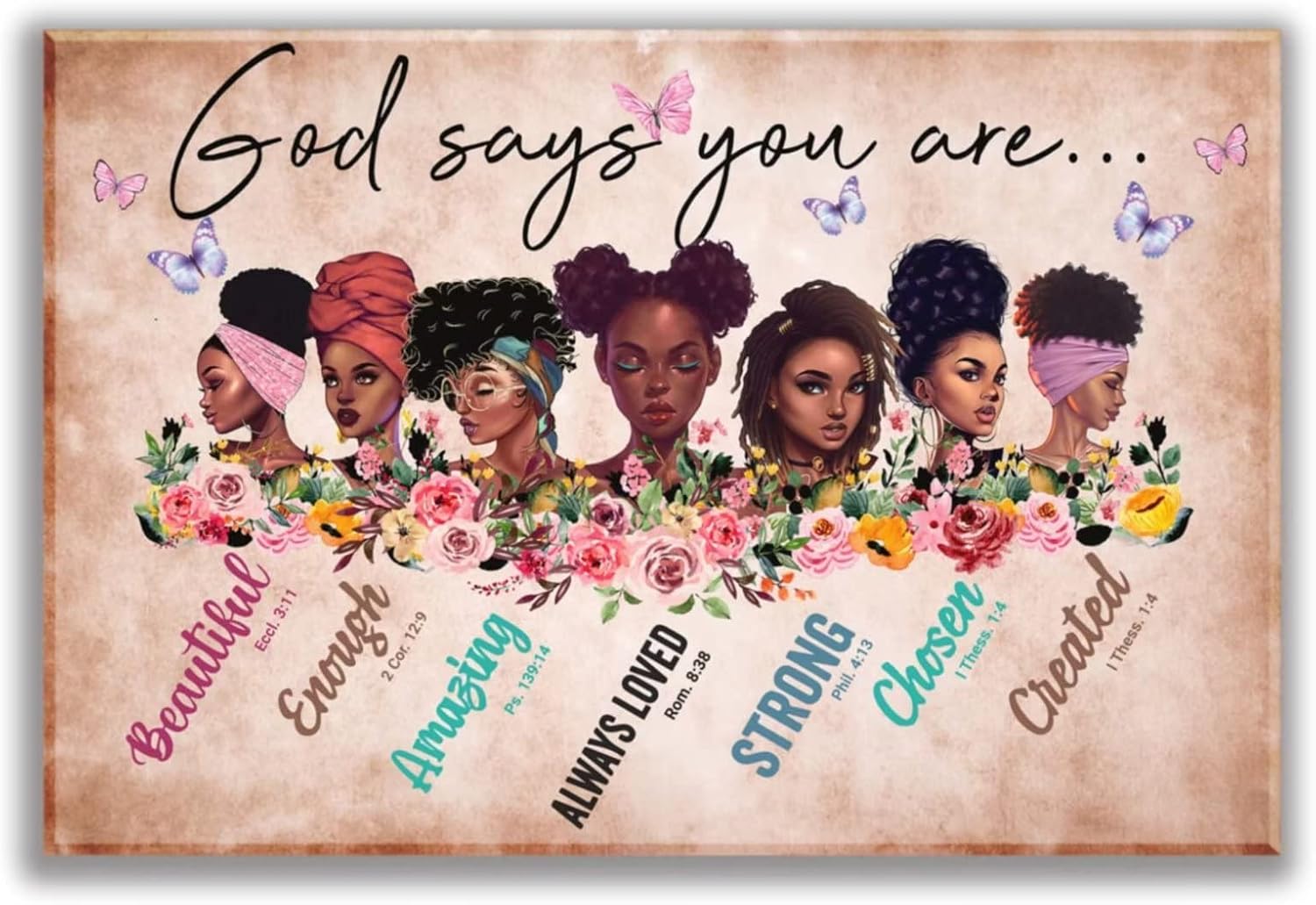 Amazon.com: African American Wall Art, Black Art Wall Decor, 16x24 Inch ...