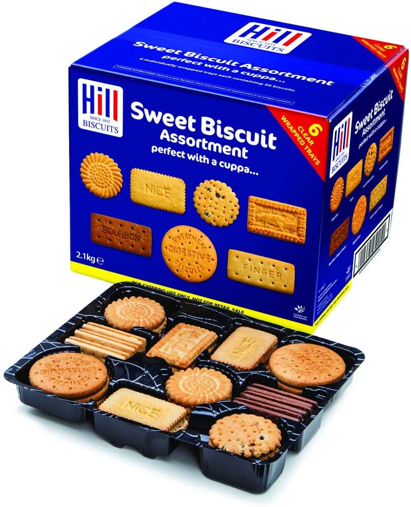 Hill Sweet Biscuit Assortment 350g x 6 Trays Various : Amazon.co.uk ...
