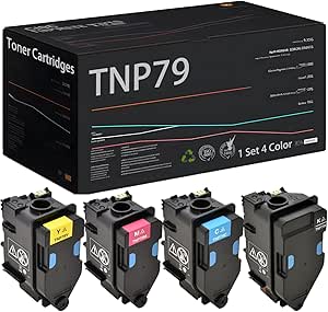 Amazon.com: TNP79 TNP79K TNP79C TNP79M TNP79Y Toner Cartridges ...