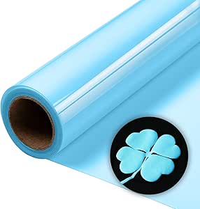 Amazon.com: Aoder Puff Vinyl Heat Transfer, 12" x6ft Light Blue Puffy ...