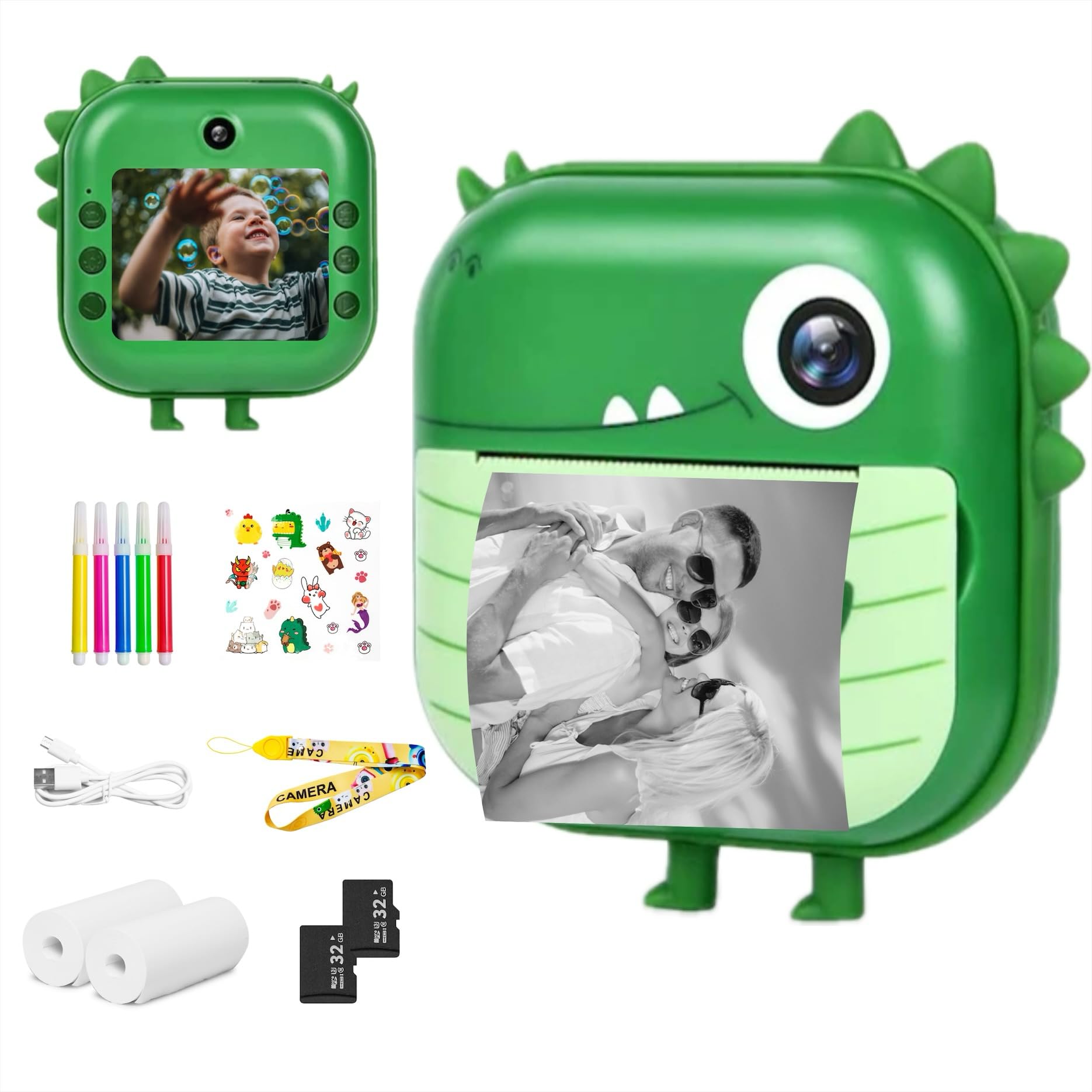 Amazon.com: Fincredible Kids Camera Instant Print - 1080P HD Video ...