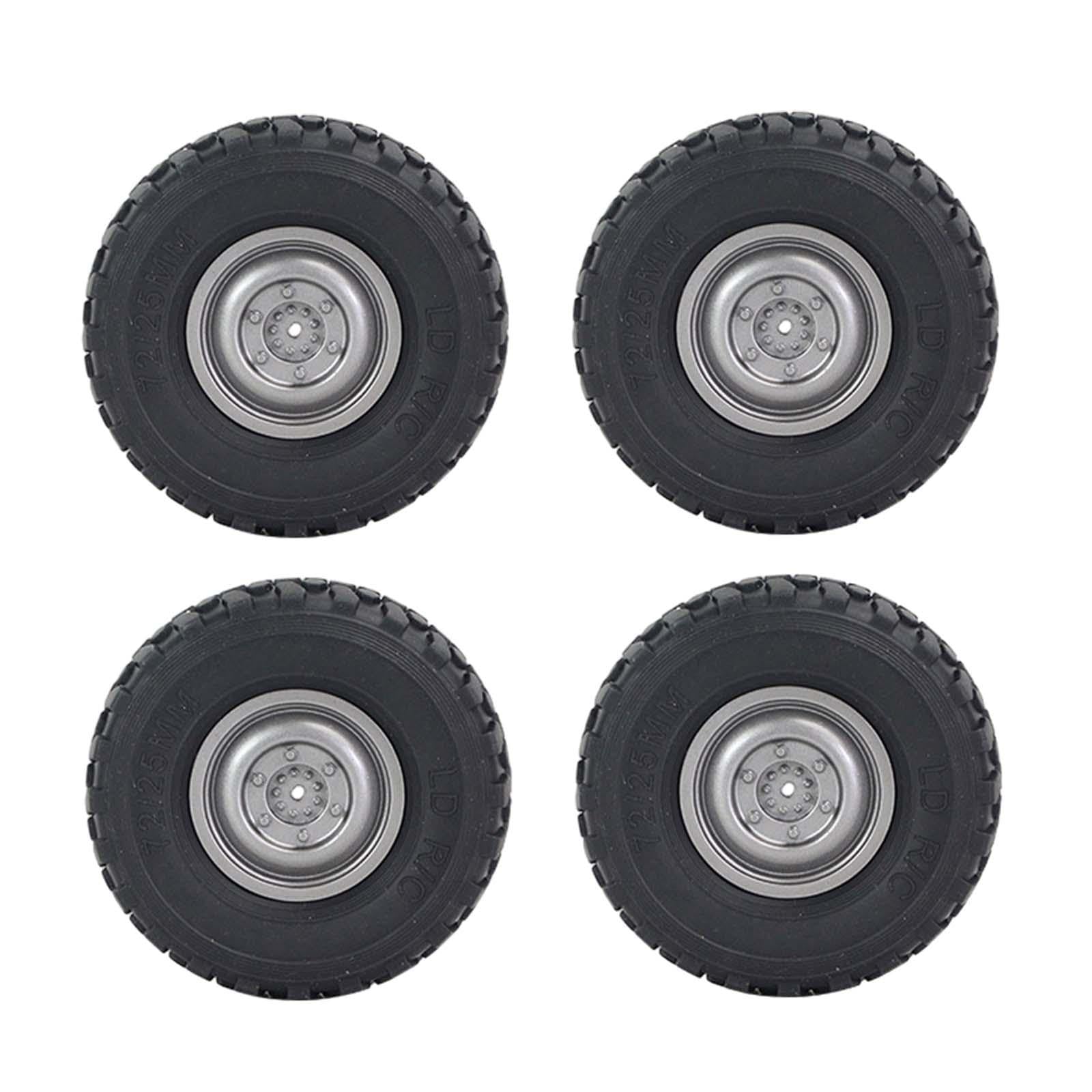 Amazon.com: 4X 72mm Soft Tire, Wheel Tyre, 1:/16 Scale RC Tires, RC ...