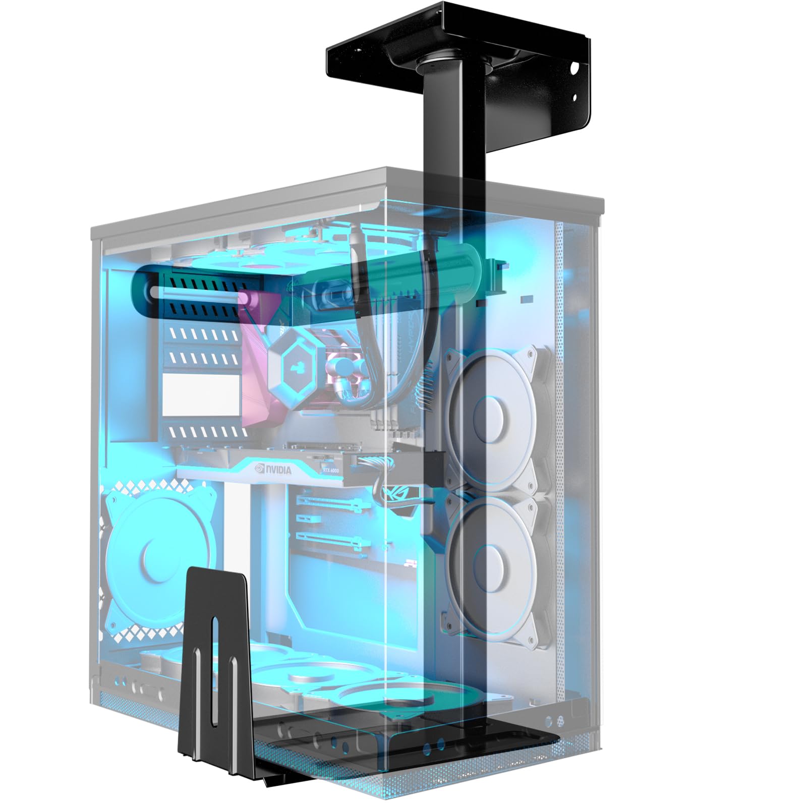 Amazon.com: PUTORSEN Heavy Duty Wall and Under Desk CPU Mount, Height ...