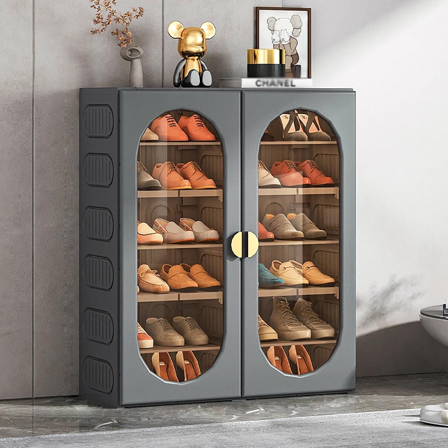 Amazon.com: ZDMZR Shoe Cabinet for Entryway, Shoe Storage Cabinet, Shoe ...