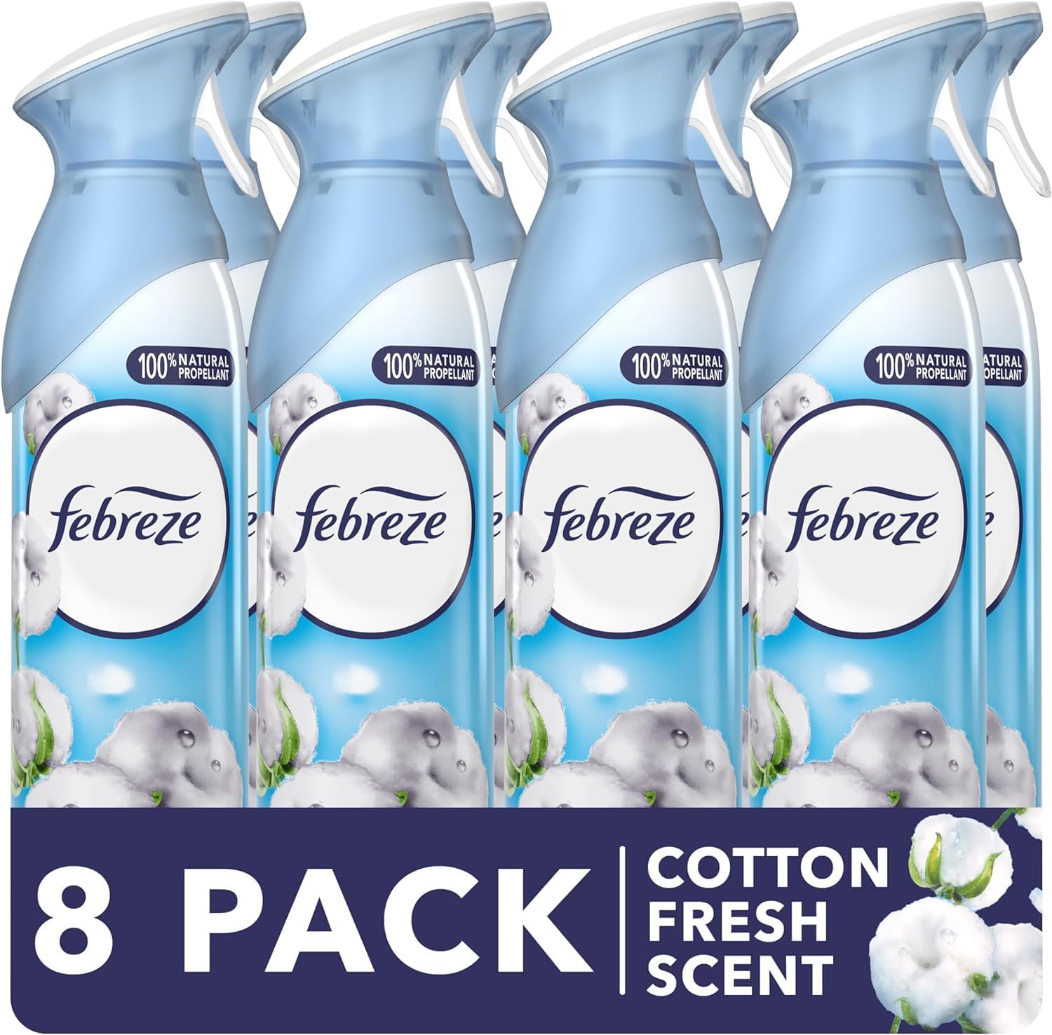 Febreze Air Freshener Room Spray & Bathroom Air Freshener, 185ML X 8 ...