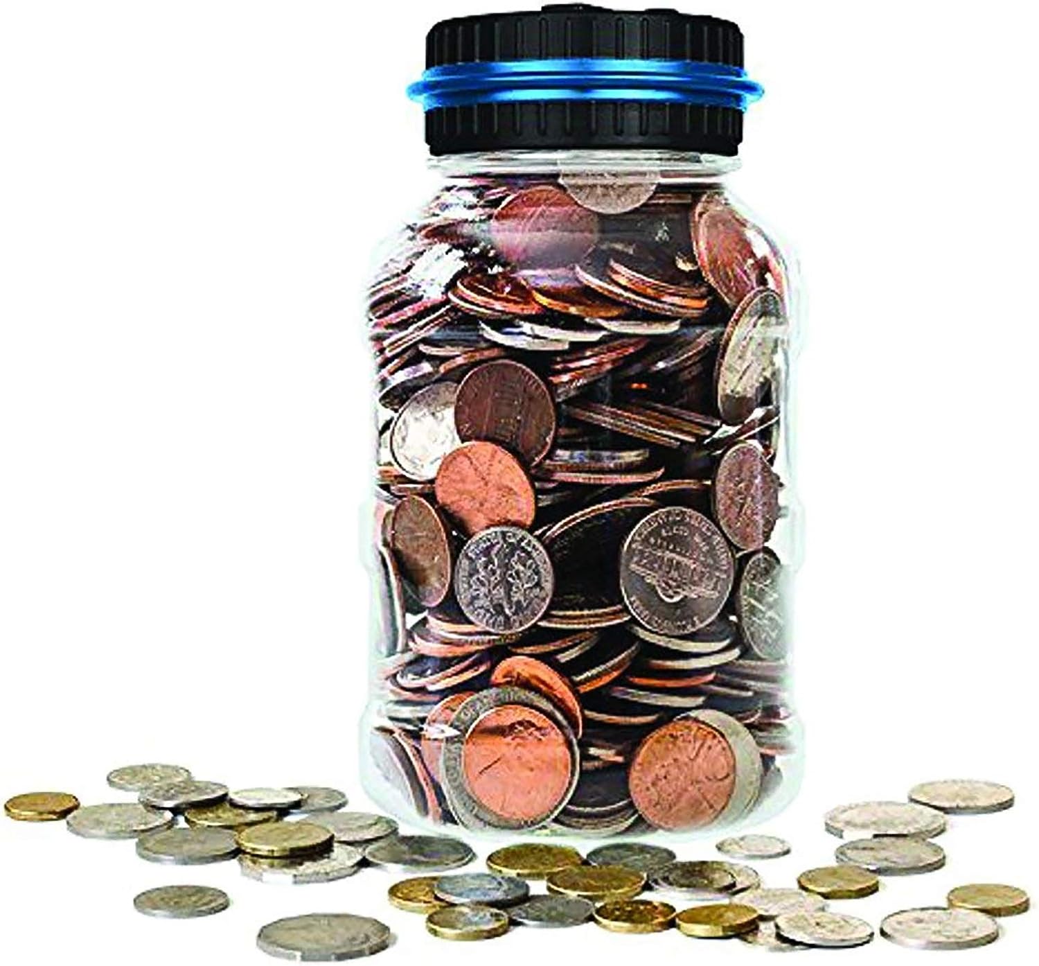 Amazon.com: Houkiper Large Digital Coin Counting Money Saving Box Jar ...