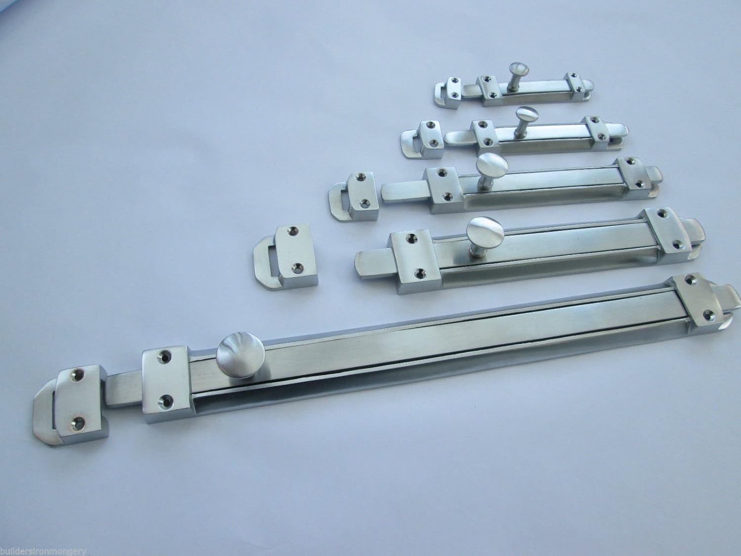 IRONMONGERY WORLD® Solid Brass Construction Heavy Surface Slide Shoot ...