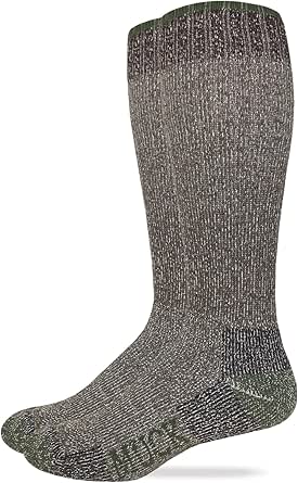 Amazon.com: MUCK Boot Mens Heavyweight Merino Wool Tall Boot Socks 2 ...