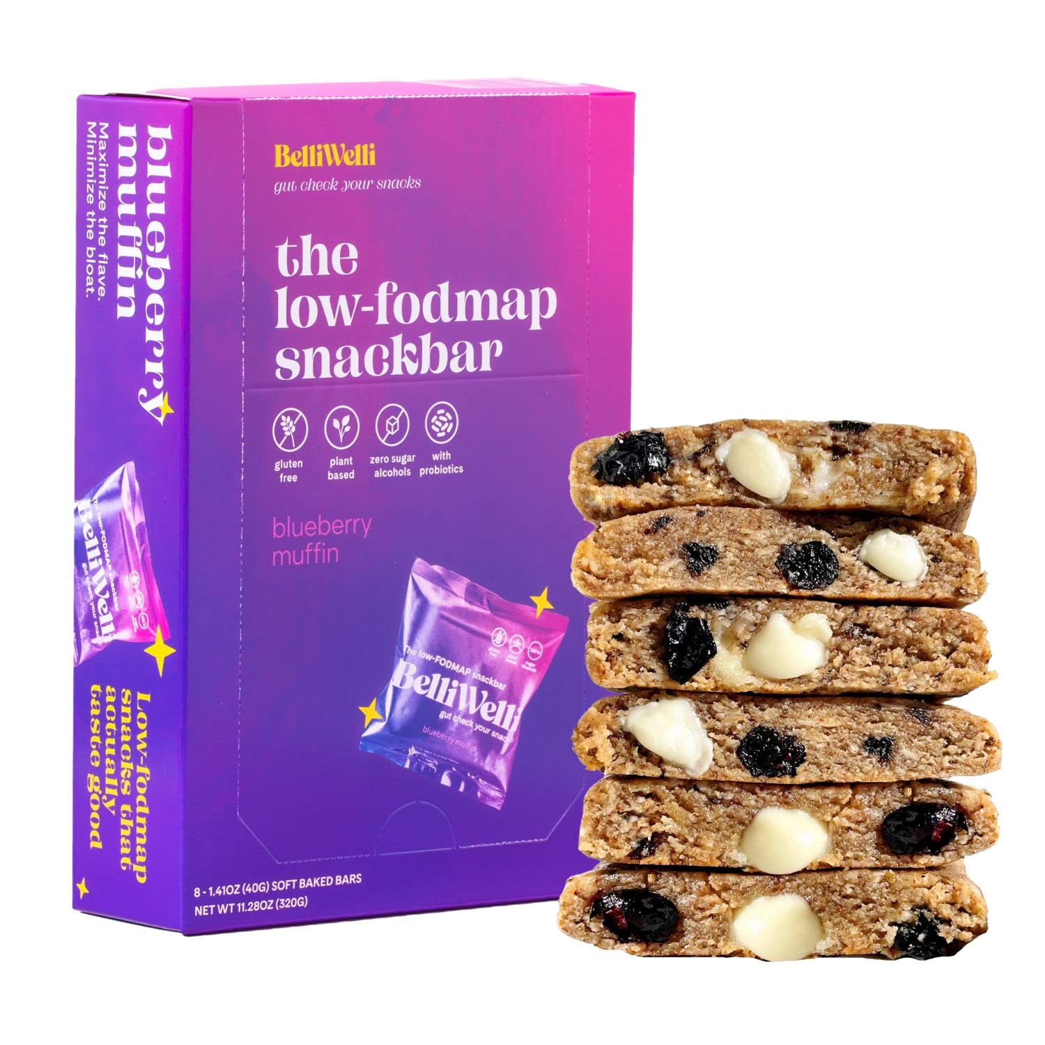 Belliwelli Soft Baked Probiotic Snack Bar Gluten Free Dairy Free ...