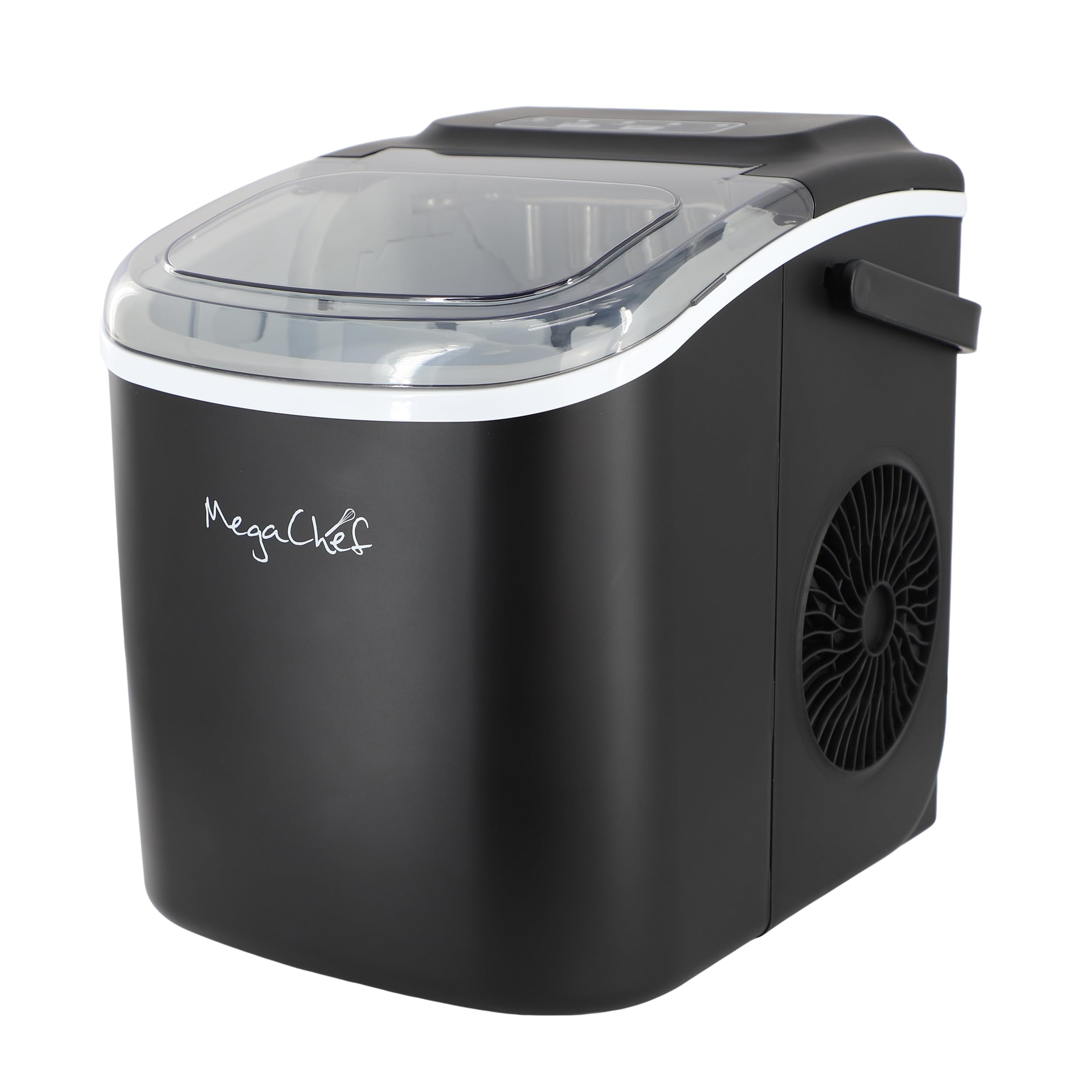 Snapklik.com : MegaChef 26 Pound Countertop Bullet Ice Maker, Basket ...