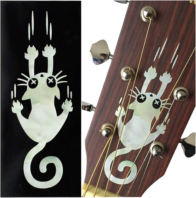 Amazon.com: Inlaystickers Sticker/decal (B-300RC-WT) : Musical Instruments