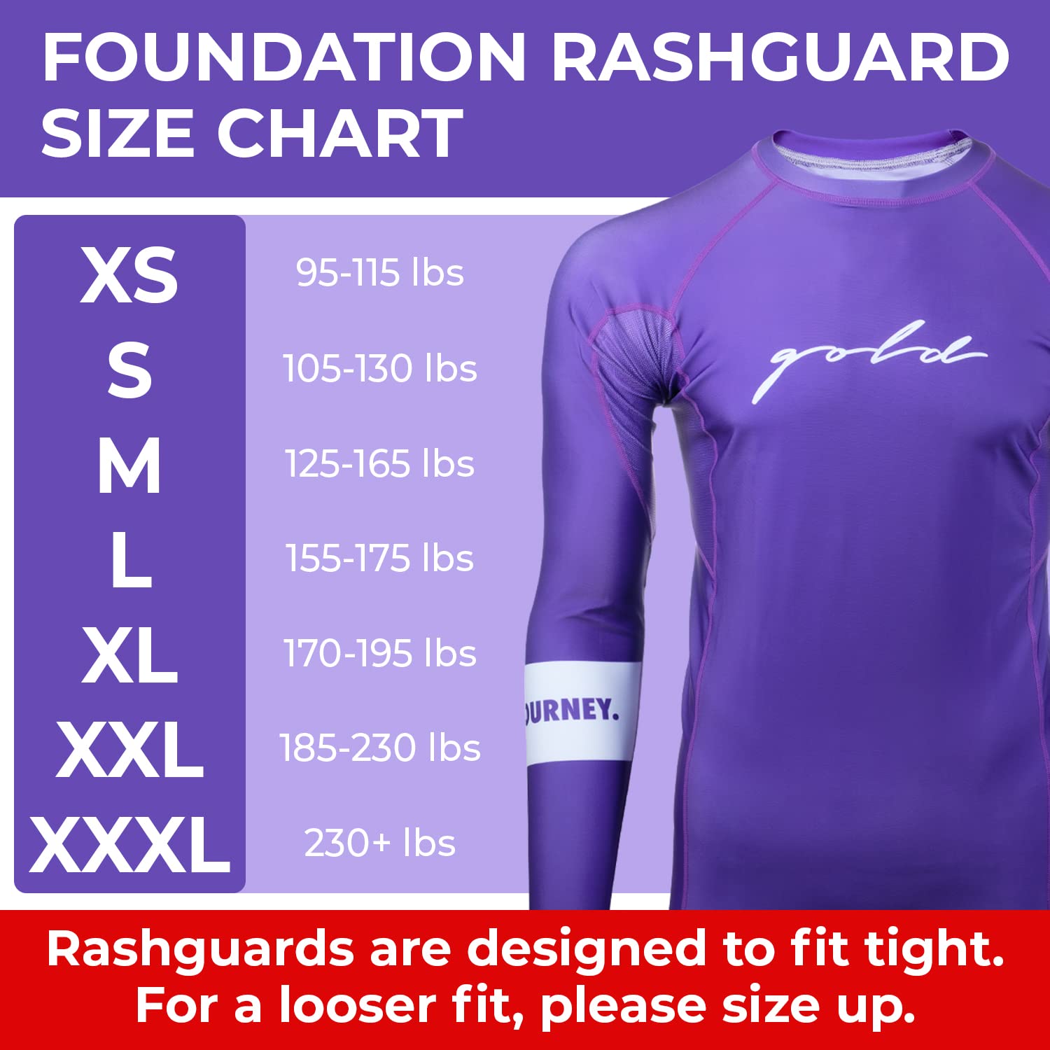 Snapklik.com : Gold BJJ Foundation Rash Guard - Ranked No-Gi And Gi Jiu ...
