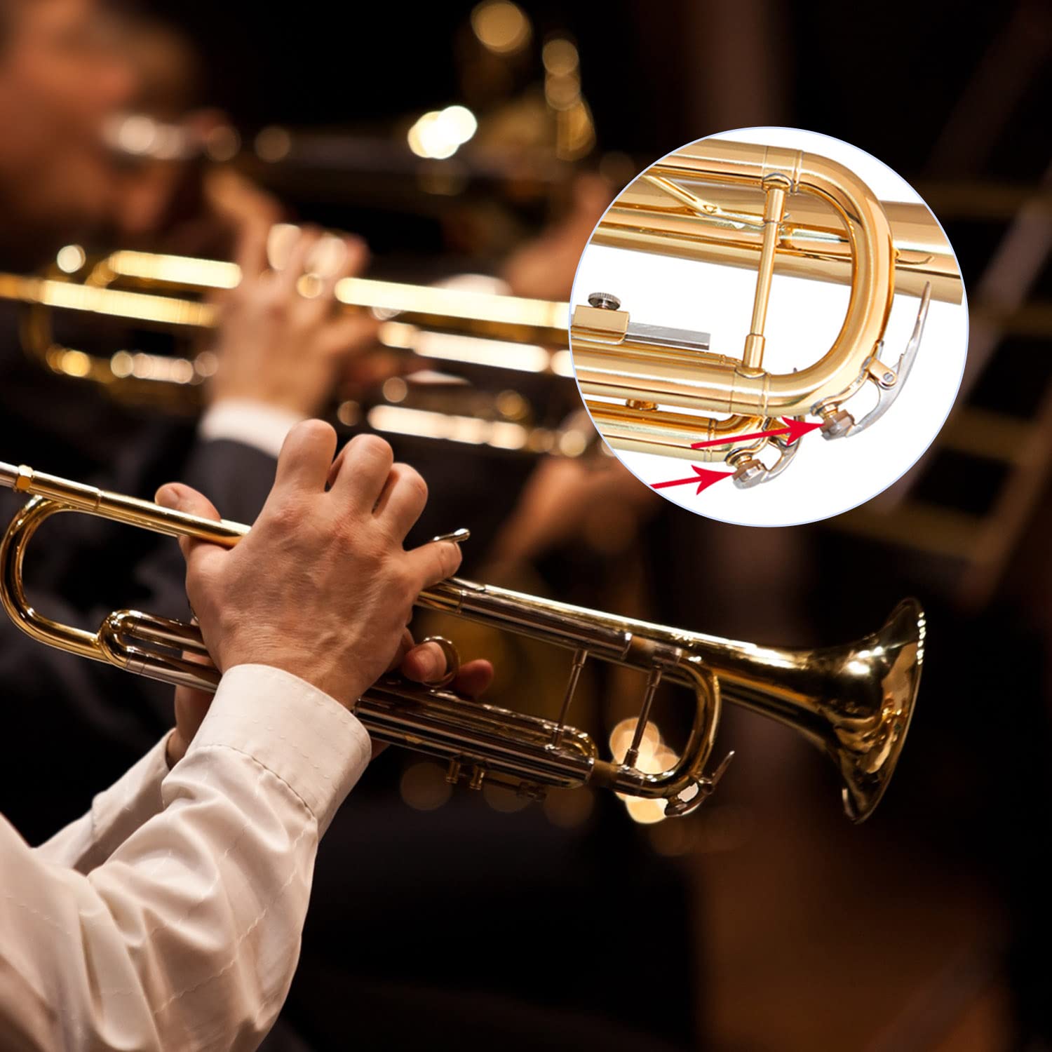 Valve Trombone King 20 Peces Trumpet Repar Parts Water Key Spt Valve ...