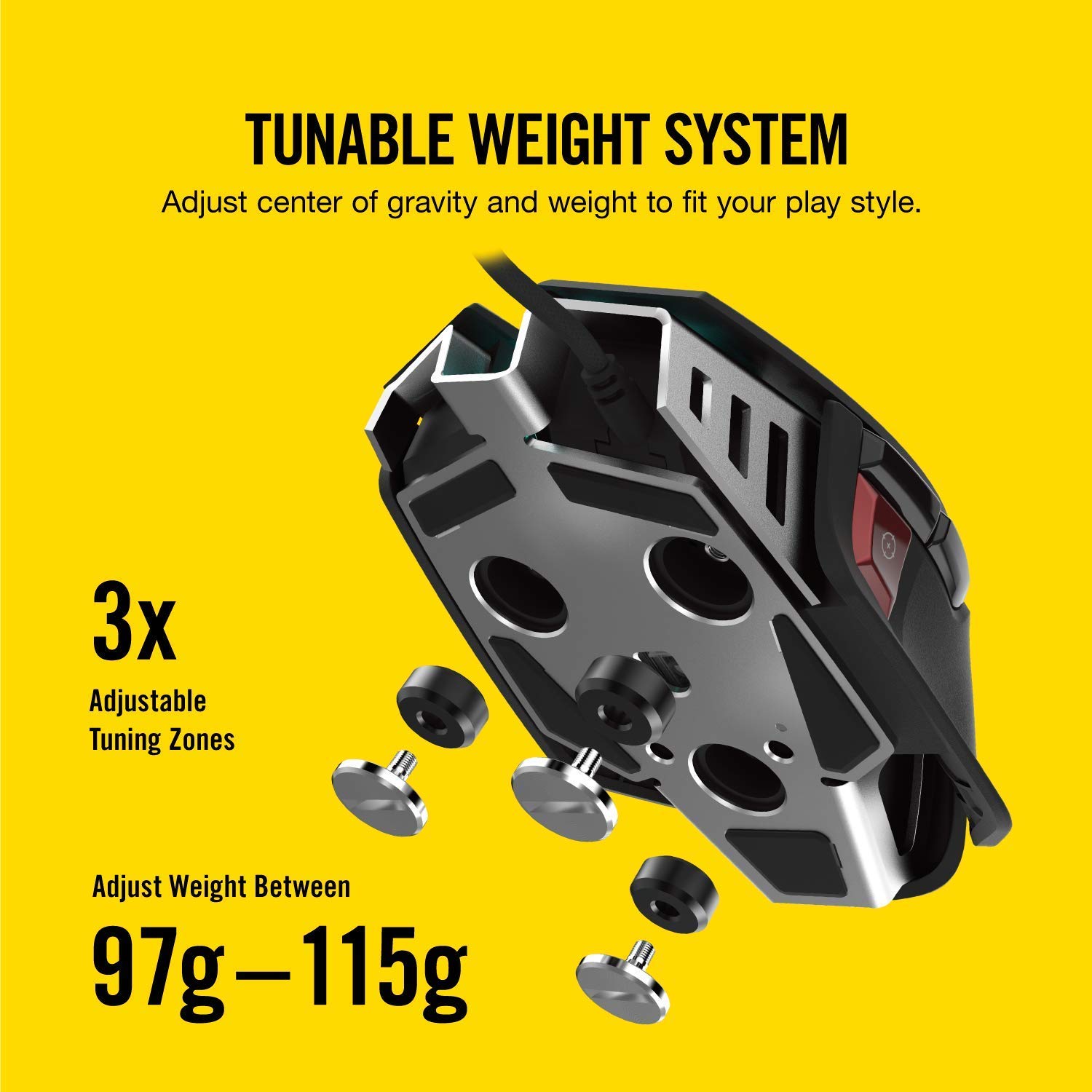 Snapklik.com : CORSAIR M65 ELITE RGB - FPS Gaming Mouse - 18,000 DPI ...