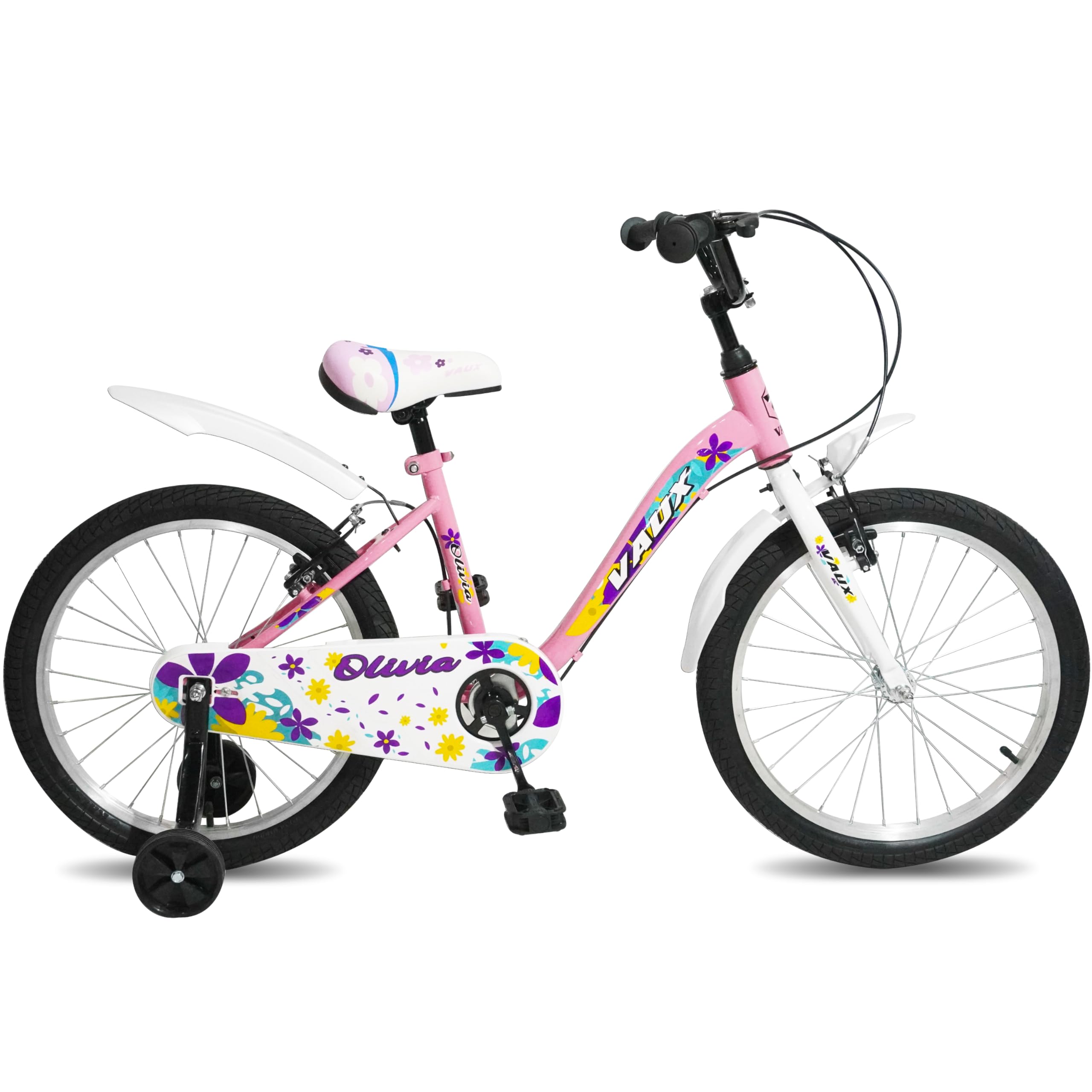 Buy Vaux Olivia Cycle for Kids 5 to 8 Years with Support Wheels, 20t ...
