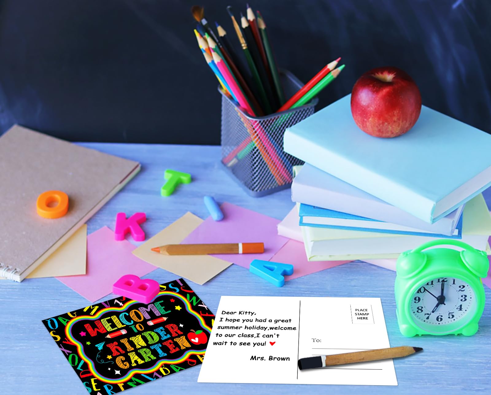 Snapklik.com : Welcome To Kindergarten Postcards - Teacher Postcards ...