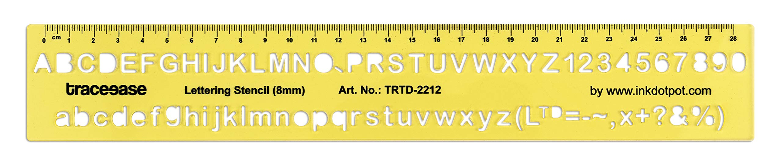 Buy Traceease English Alphabet Numbers Lettering Template Drafting ...