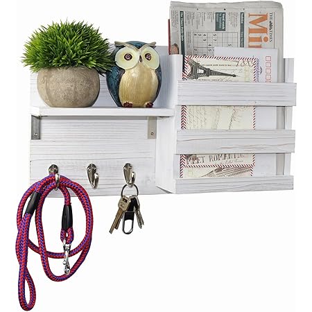 OurWarm Key Holder for Wall Decorative with 5 Key Hooks, Wall Mounted ...