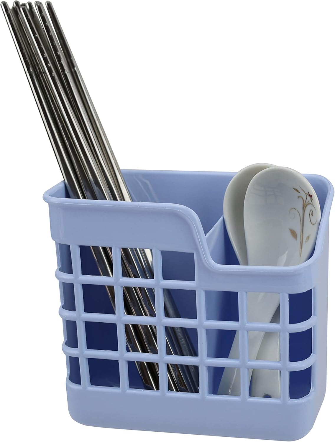 Amazon.com: EIKS Plastic Utensil Holder Silverware Organizer Cutlery ...