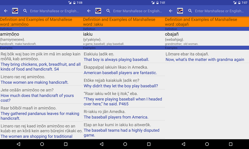 Marshallese Dictionary - App on Amazon Appstore