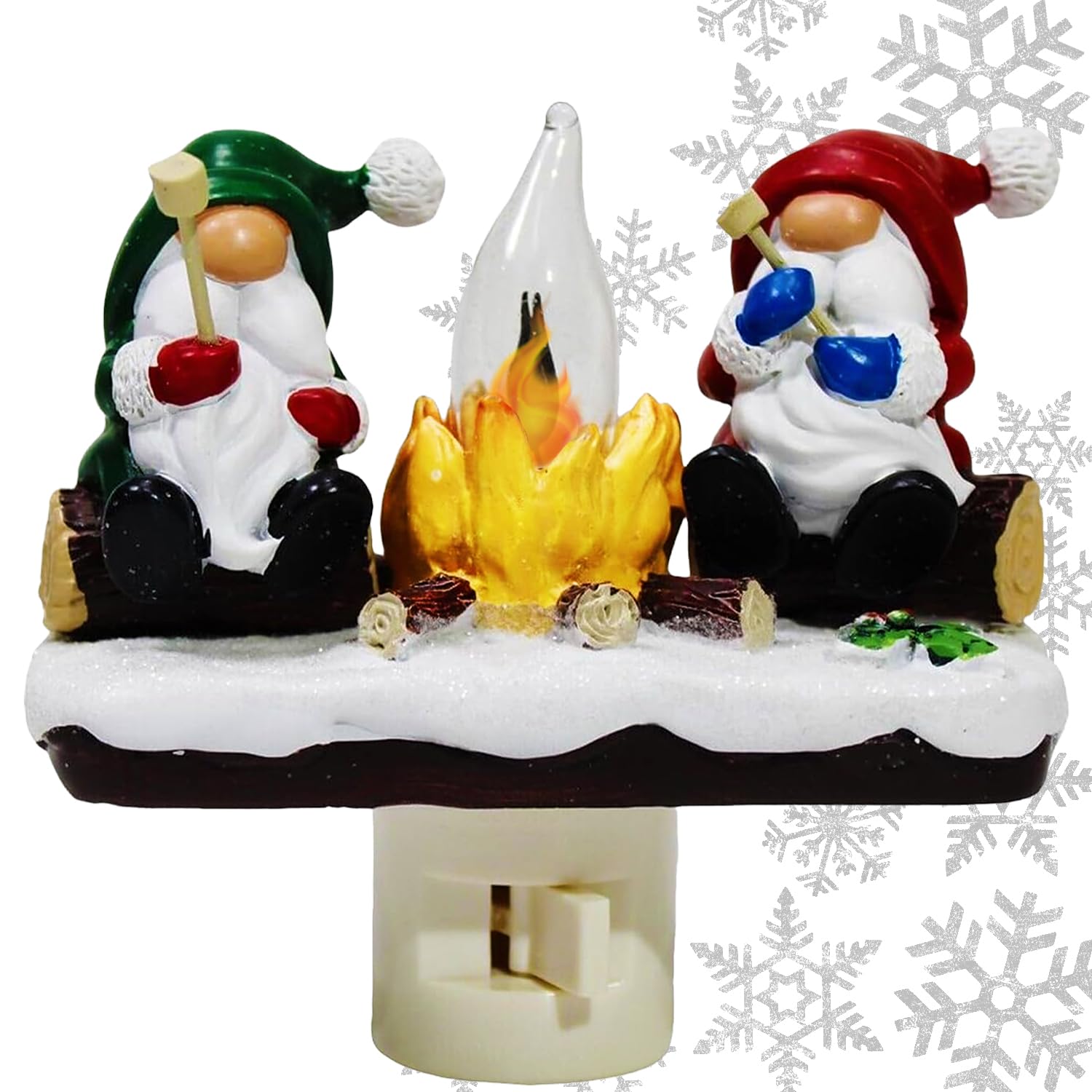 2024 Santa Campfire Flickering Nightlight, 3D Stereo Christmas Eve ...