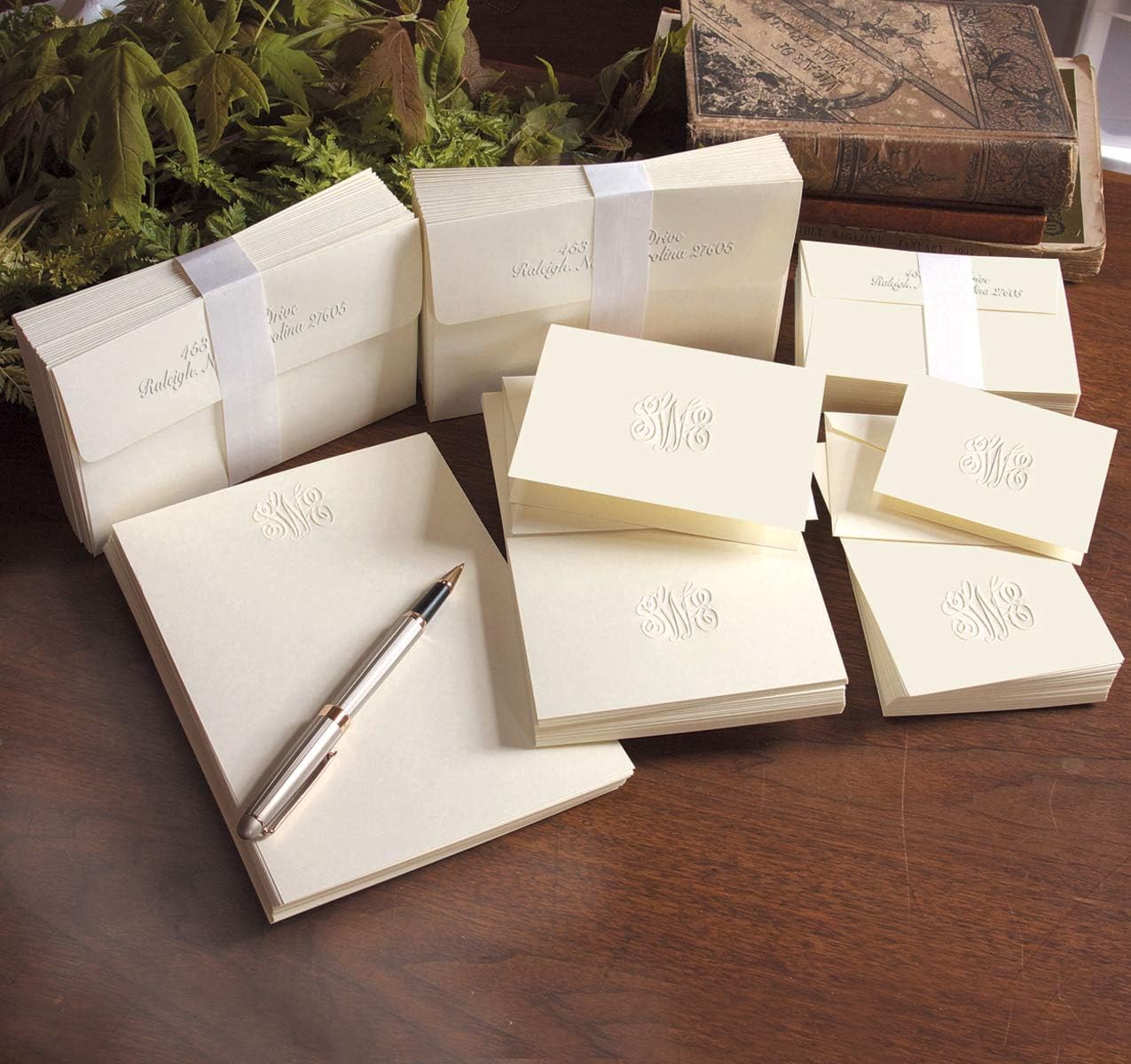 Amazon.com: Personalized Embossed Stationery Set - 100 Pieces