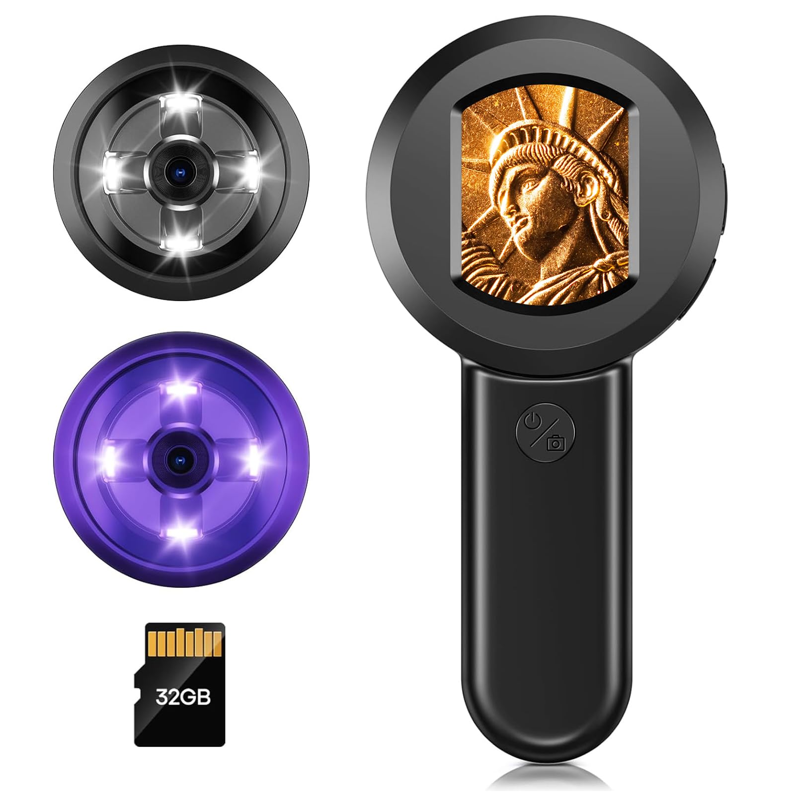 Amazon.com: Leipan 2-inch IPS Screen Magnifying Glass with Light, Coin ...