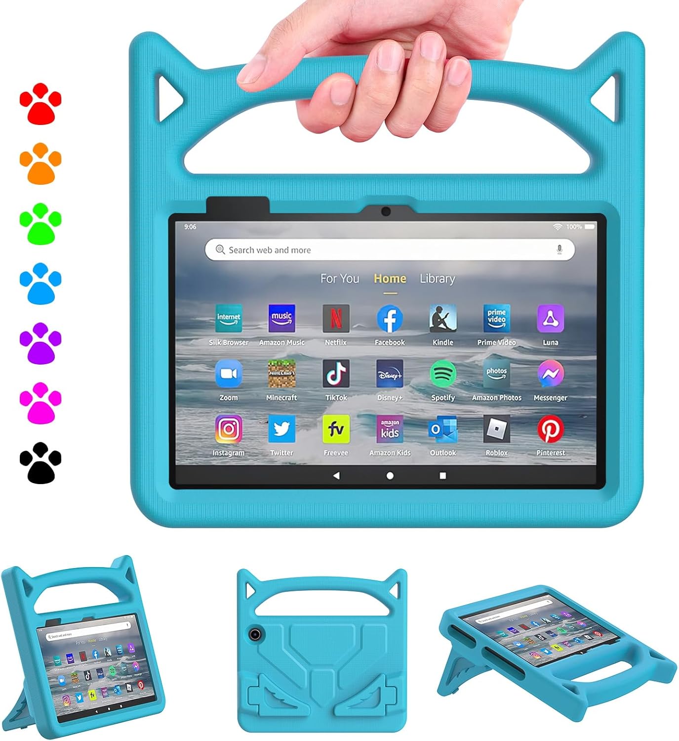 Amazon.com: New 7 Tablet Kids Case, Ubearkk Kid Friendly Lightweight ...