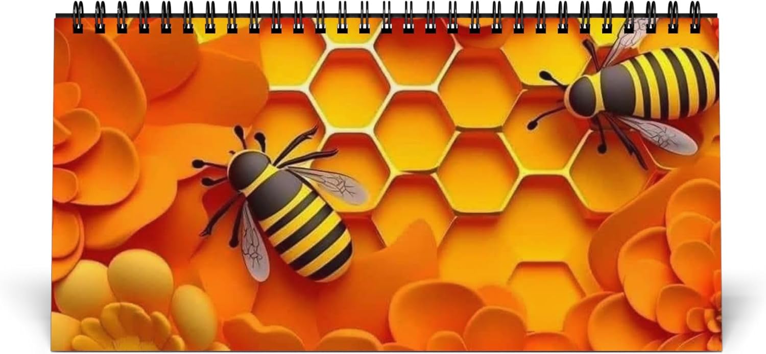 Amazon.com : Honey Bee Desktop Calendar, 2025 Planner, Insect Calendar ...