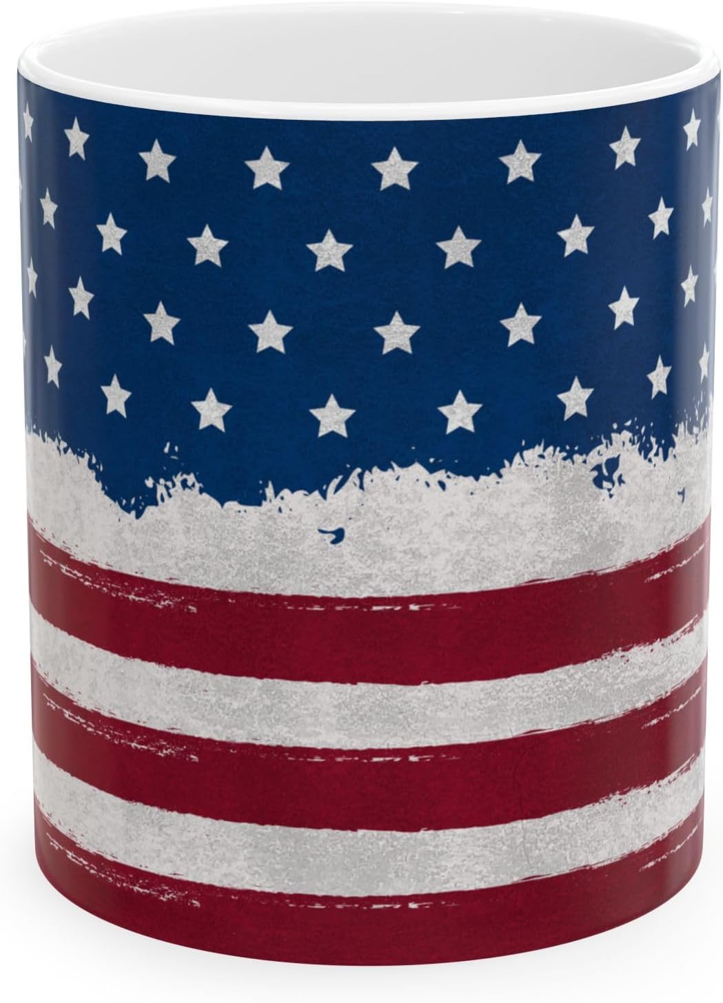 Amazon.com | Patriotic Mug, American Flag Coffee Cup, USA Independence ...