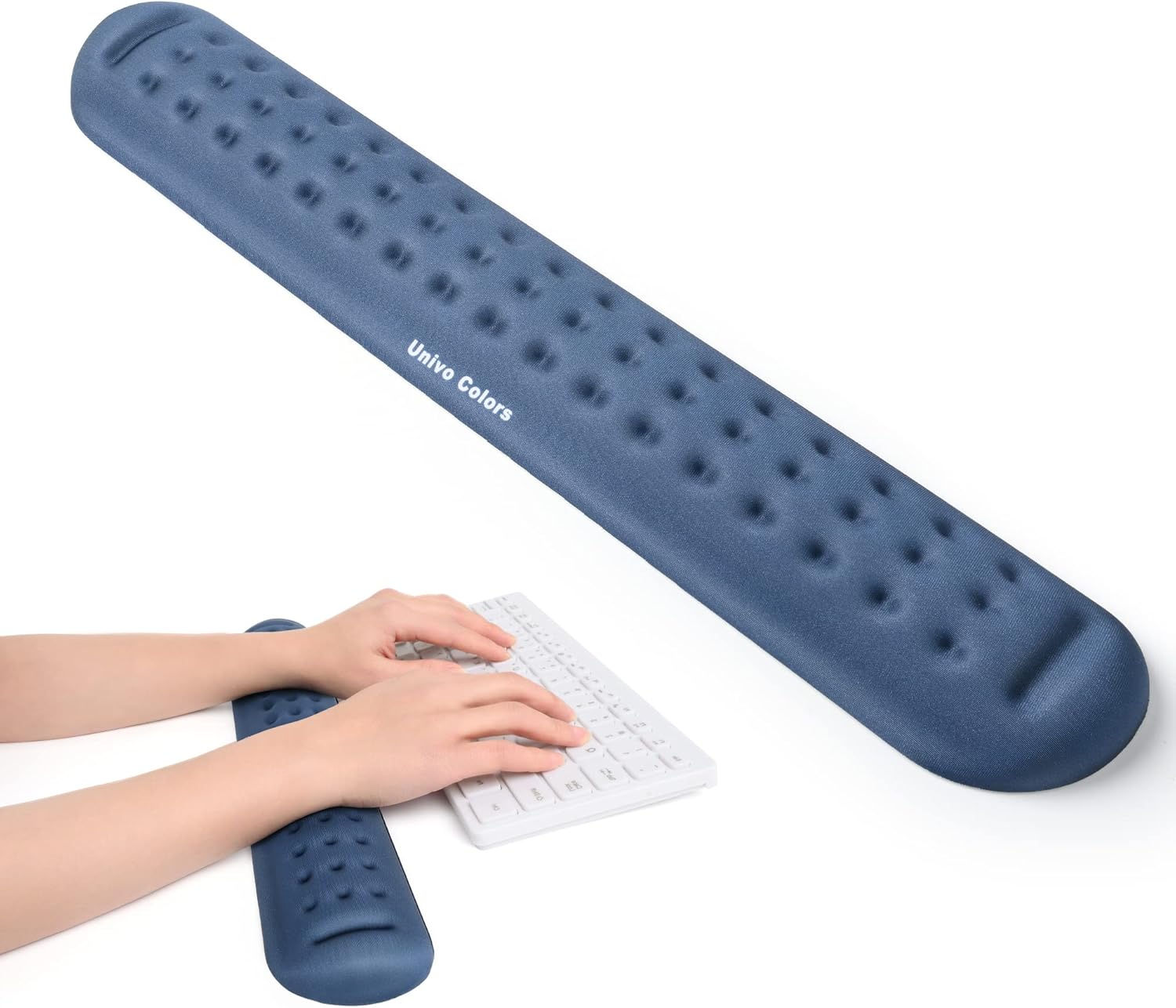 Amazon.com : Univo Colors Navy Superfine Memory Foam Keyboard Wrist ...