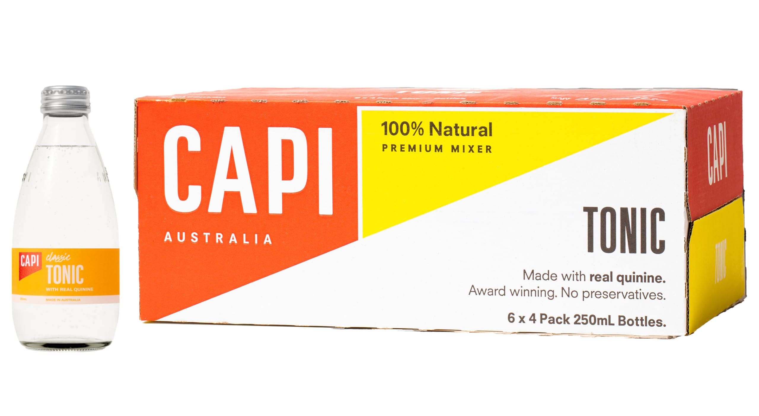 CAPI Sparkling Tonic, 6 x 4 Pack 250mL (24 bottles total) : Amazon.com.au: Pantry Food & Drinks