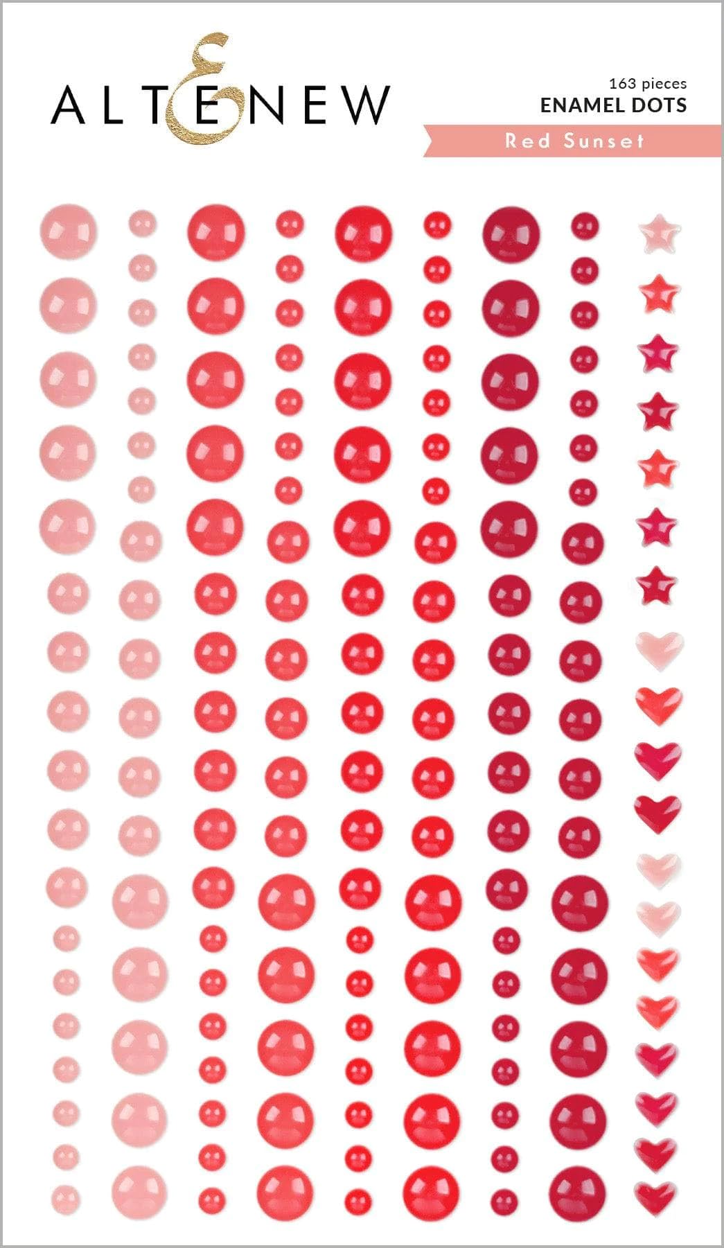 Amazon.com: Altenew Red Sunset Enamel Dots, Adhesive Enamel Dots ...