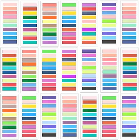 Amazon.com : SIQUK 4200 Pieces Annotation Tabs Morandi Sticky Tabs for ...