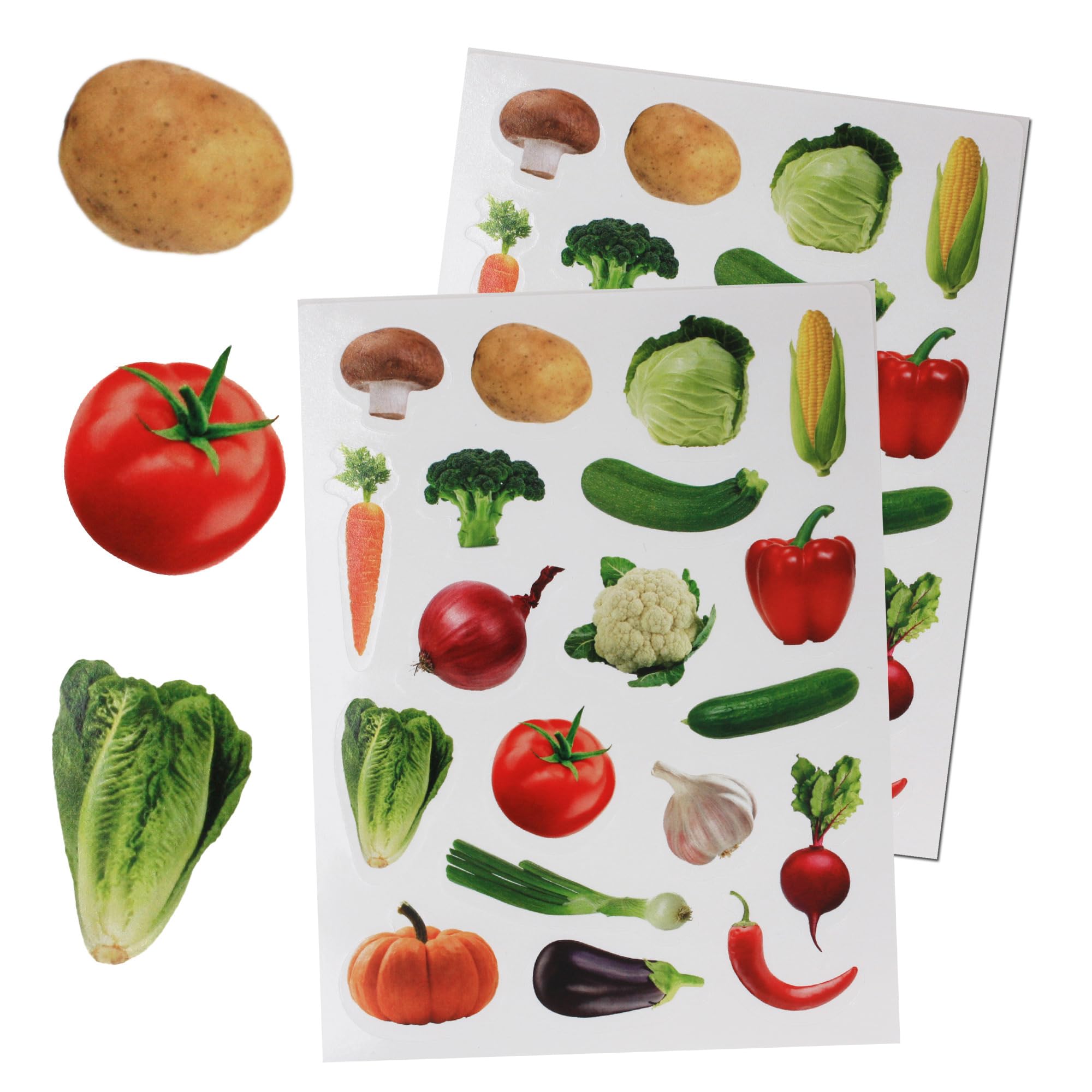 Amazon.com : Vegetable Food Stickers Sheets for Arts and Crafts 95 Pack ...