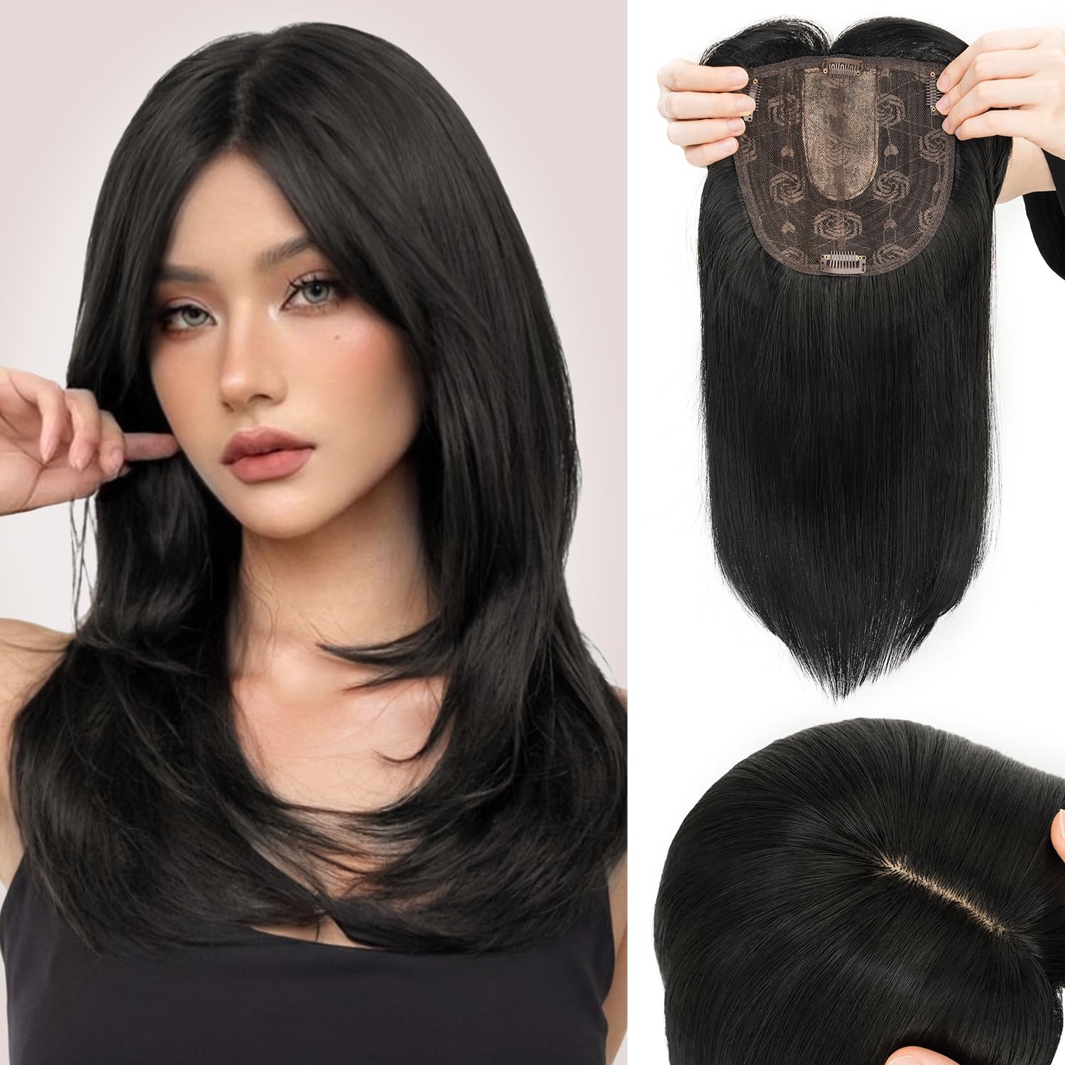 Amazon.com : TESSHAIR Hair Toppers for Women with Thinning Hair 14 Inch ...