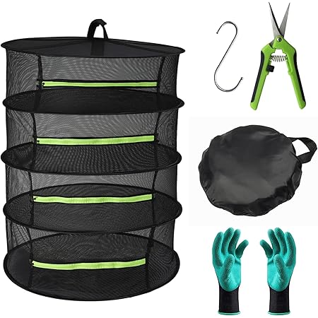 Amazon.com: Growsun 2ft 8 Layer Herb Drying Rack Plant Hanging Mesh Dry ...